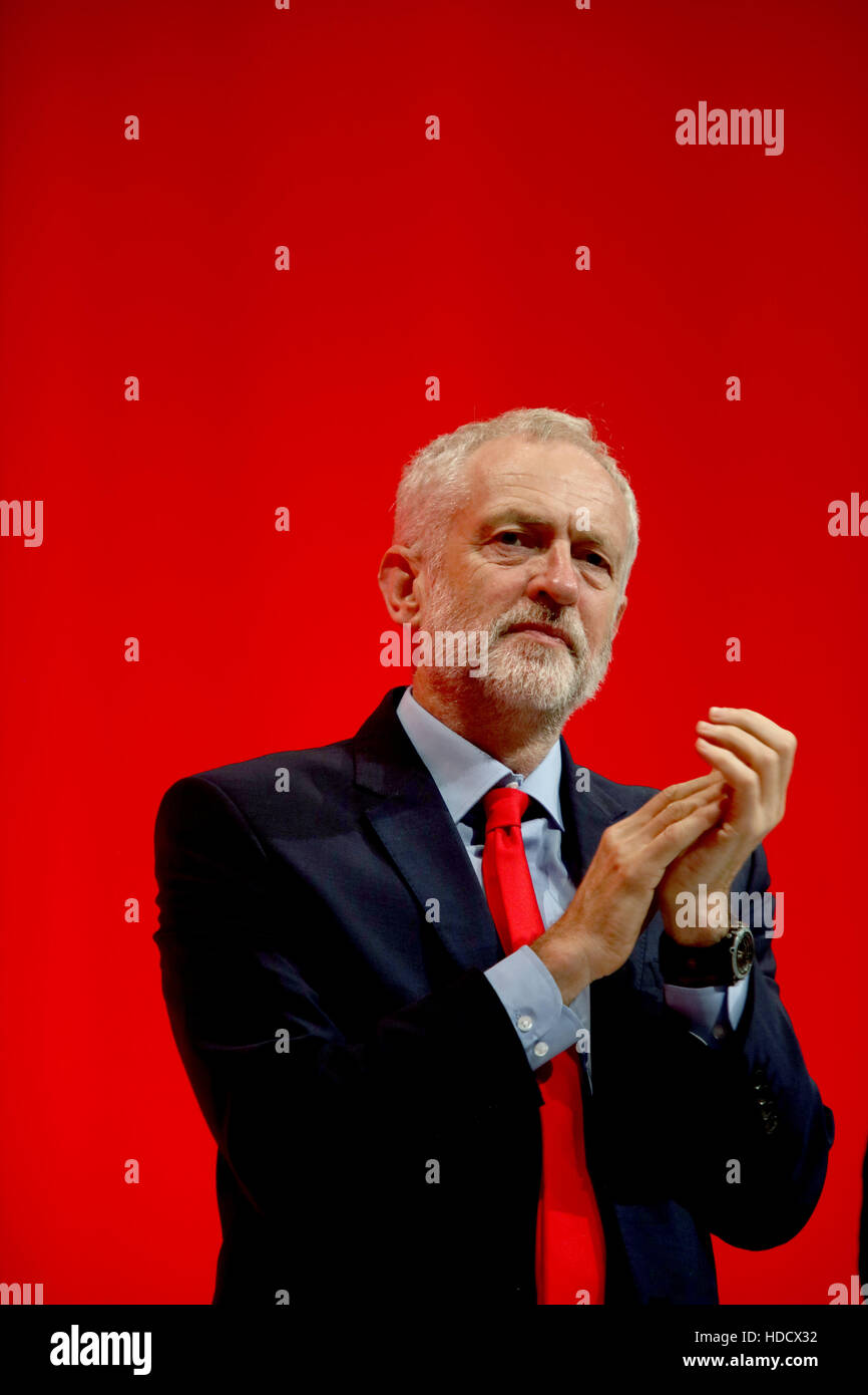 Jeremy Corbyn attending the Labour Party Conference at Exhibition ...