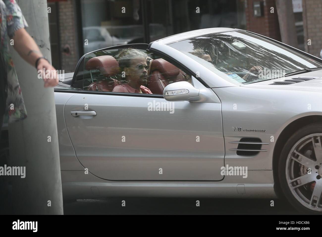 Steven Tyler being driven around West Hollywood Featuring: Steven Tyler ...
