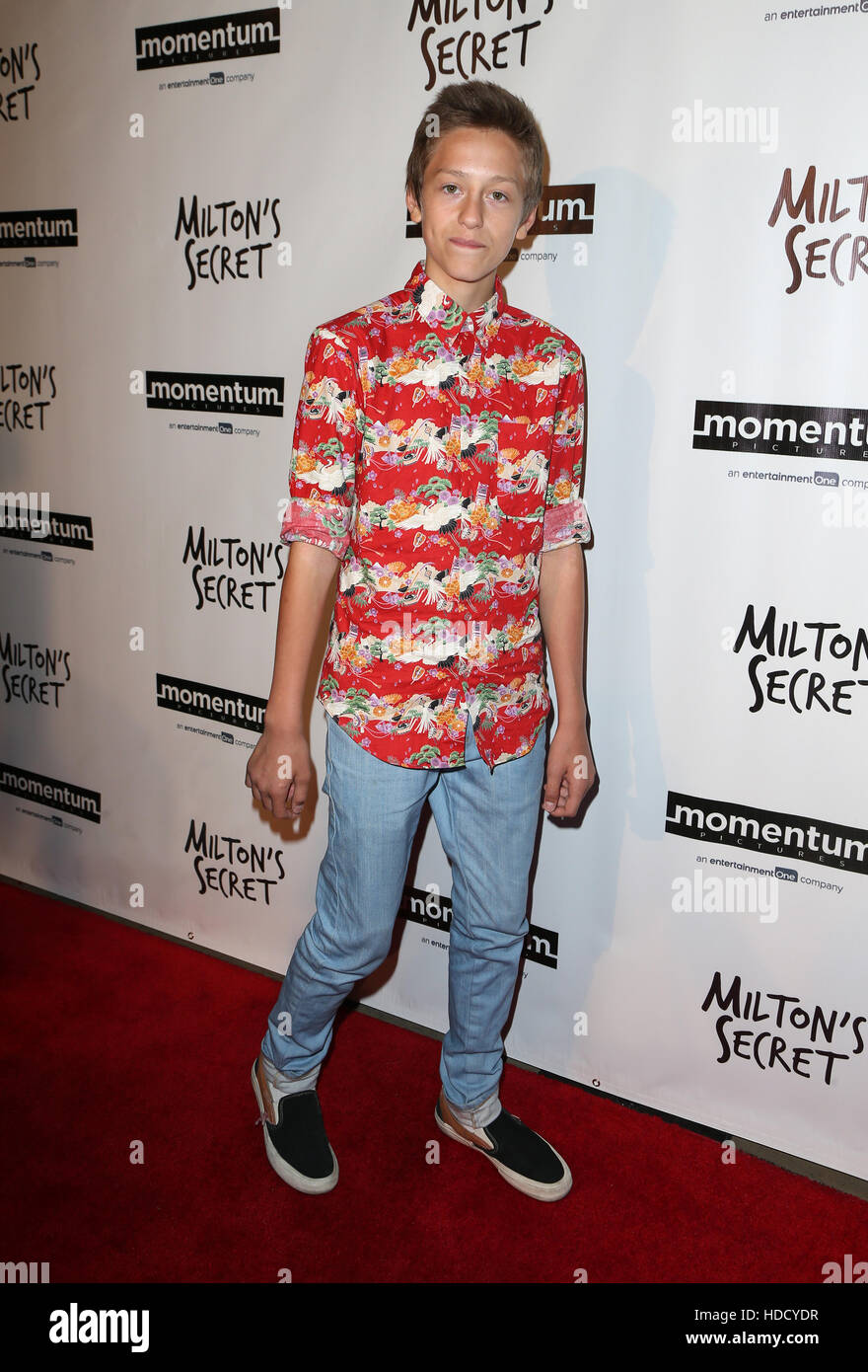 Premiere of Momentum Pictures' 'Milton's Secret' Featuring: Barnet Bain ...