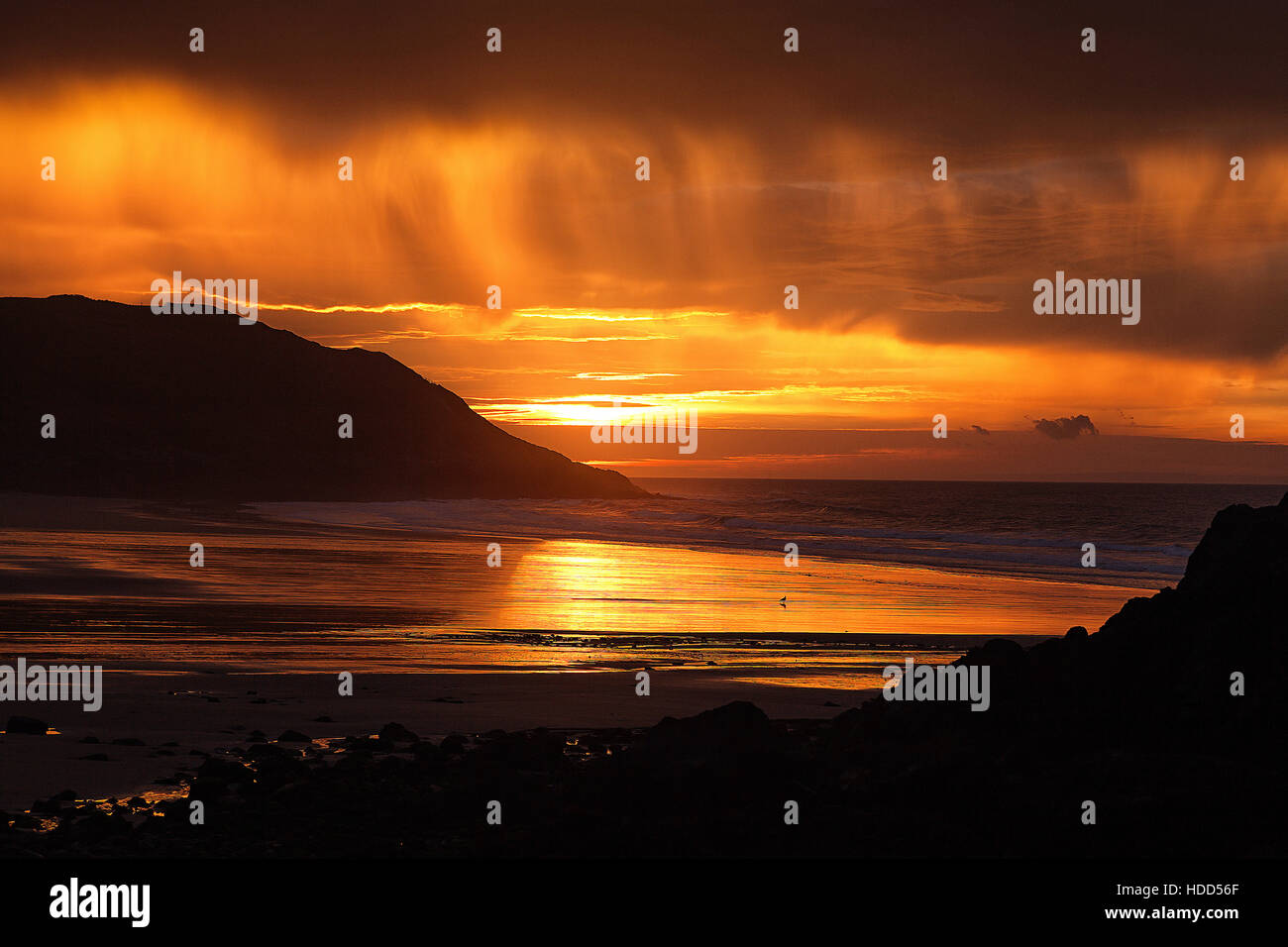 Gower welsh coast sunrise wales hi-res stock photography and images - Alamy