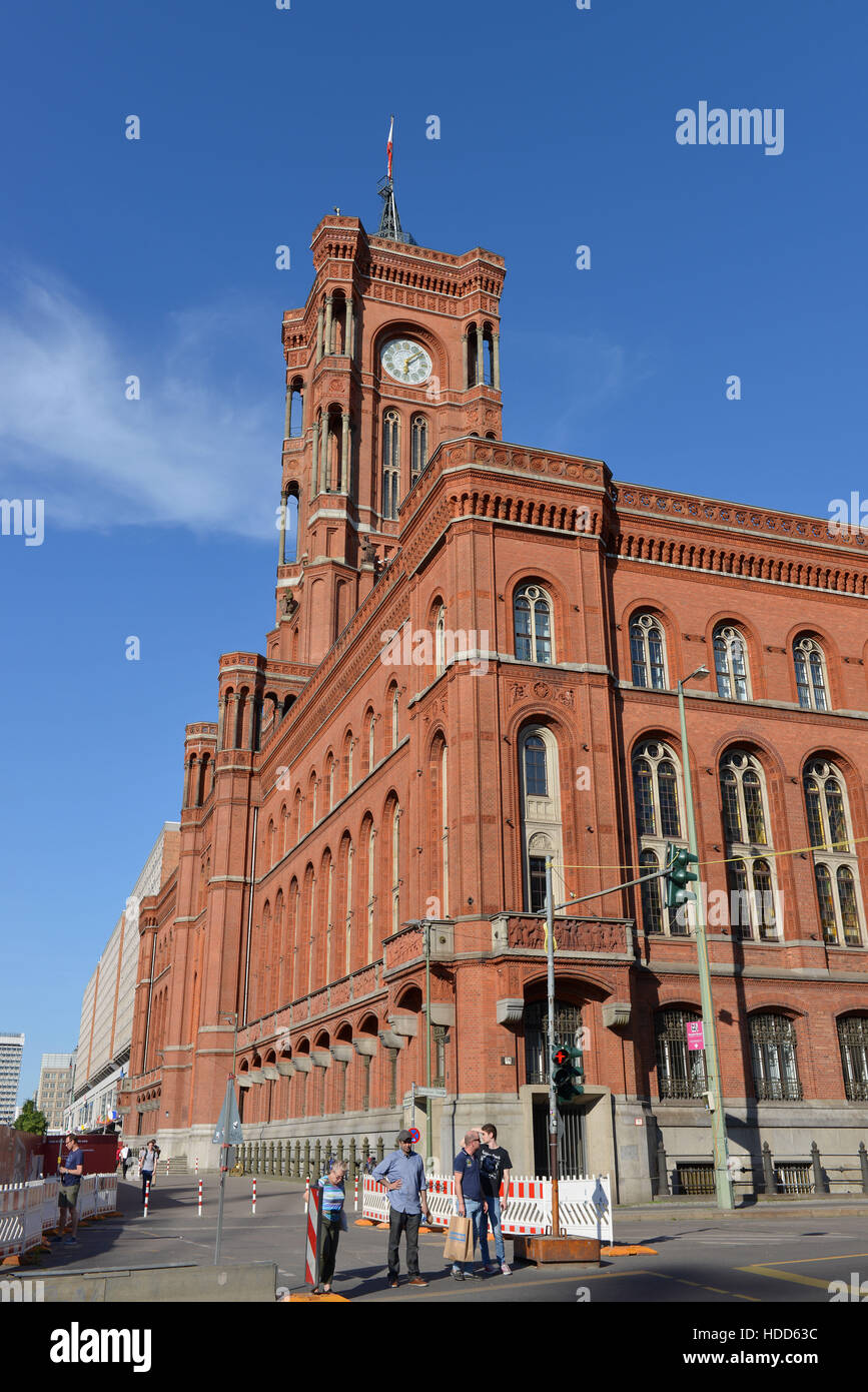 Rotes Rathaus, Rathausstrasse, Mitte, Berlin, Deutschland Stock Photo ...