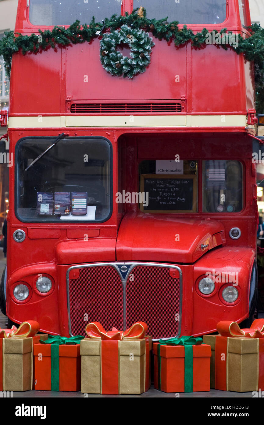 Christmas bus decorated hi-res stock photography and images - Alamy