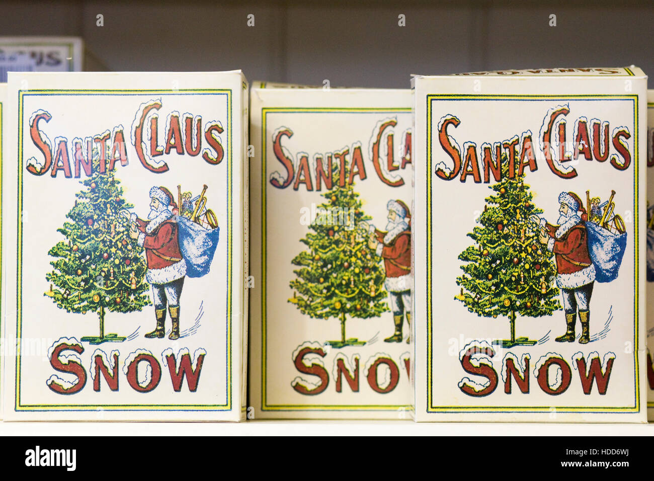 Santa claus decorations displayed hi-res stock photography and images ...