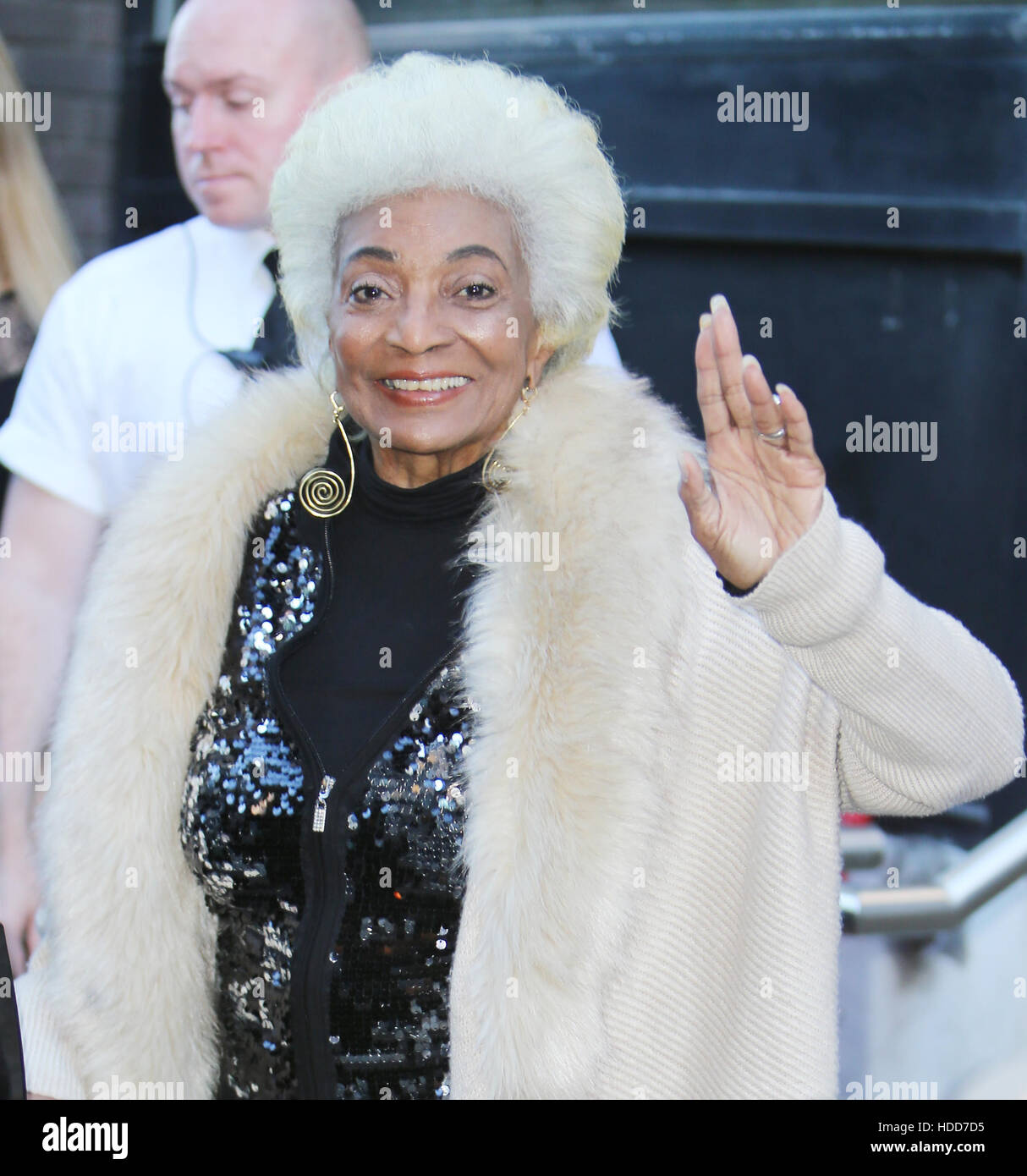 Nichelle Nichols outside ITV Studios Featuring: Nichelle Nichols Where ...