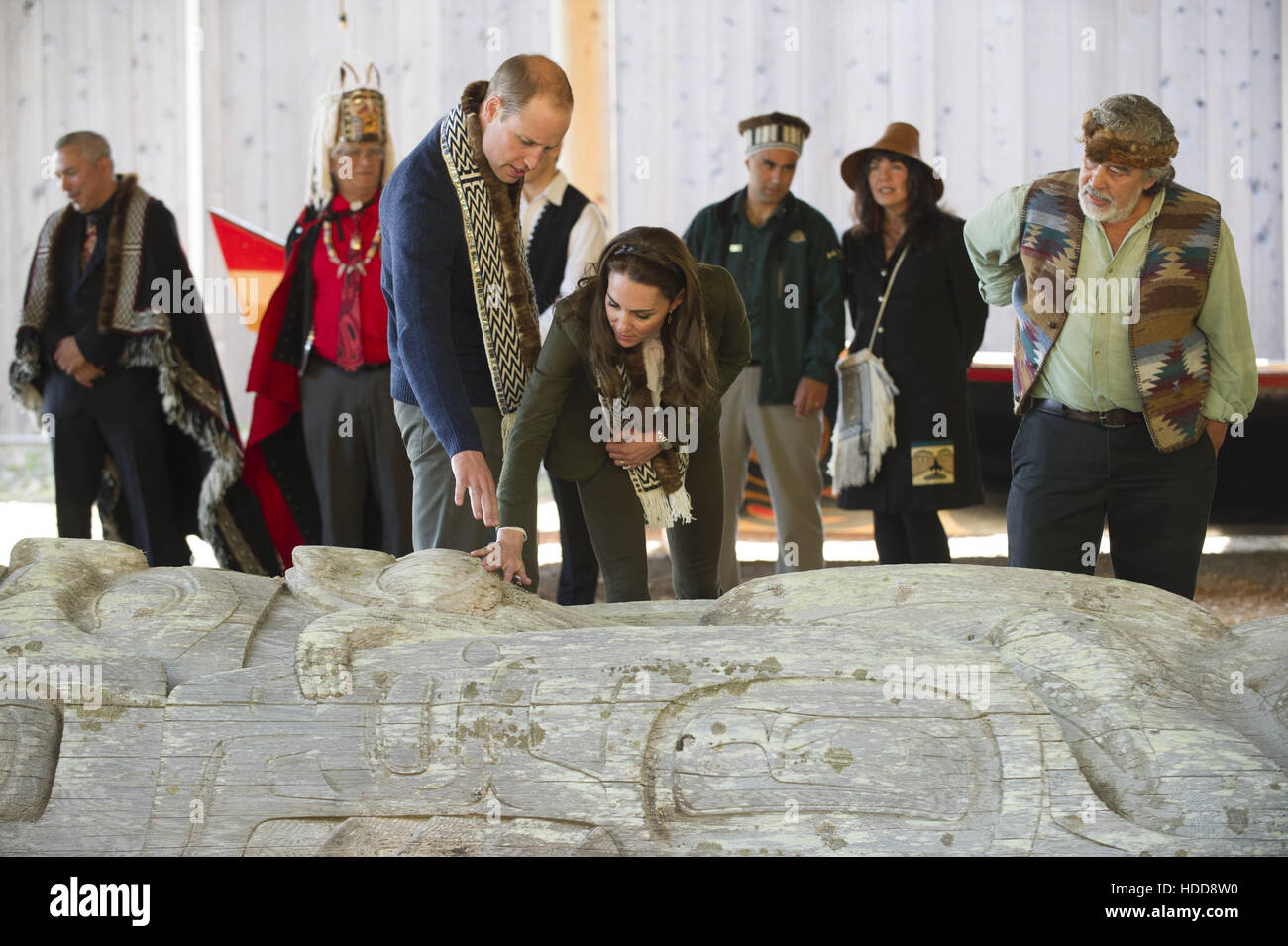 The Duke and Duchess of Cambridge are given a First Nations welcome on ...