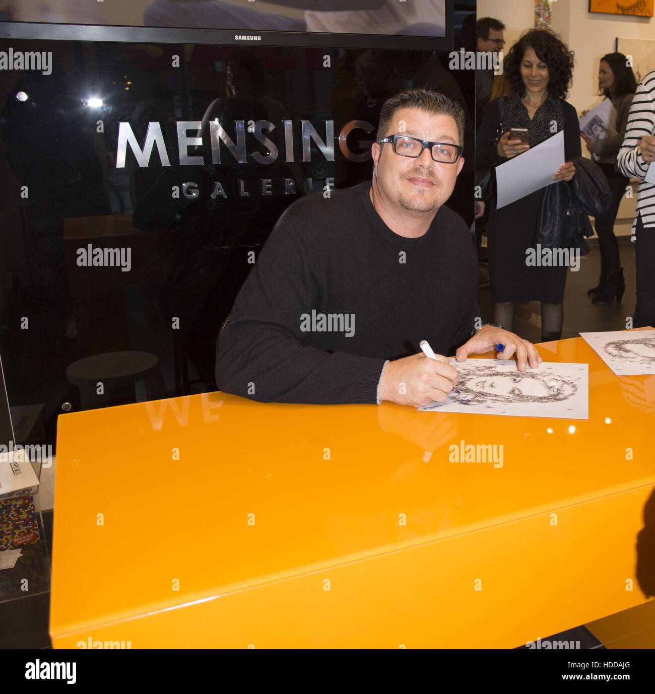 Graig Alan opens his own Exhibition at Galerie Mensing Featuring: Graig ...