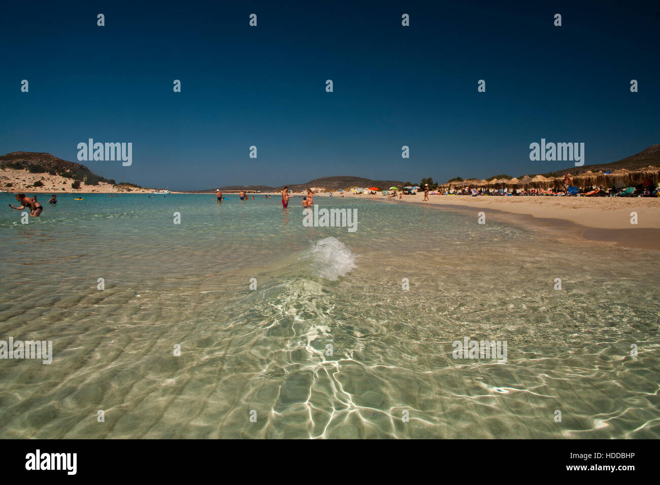 europe, greece, peloponnese, laconia, elafonisos, simos, beach Stock ...