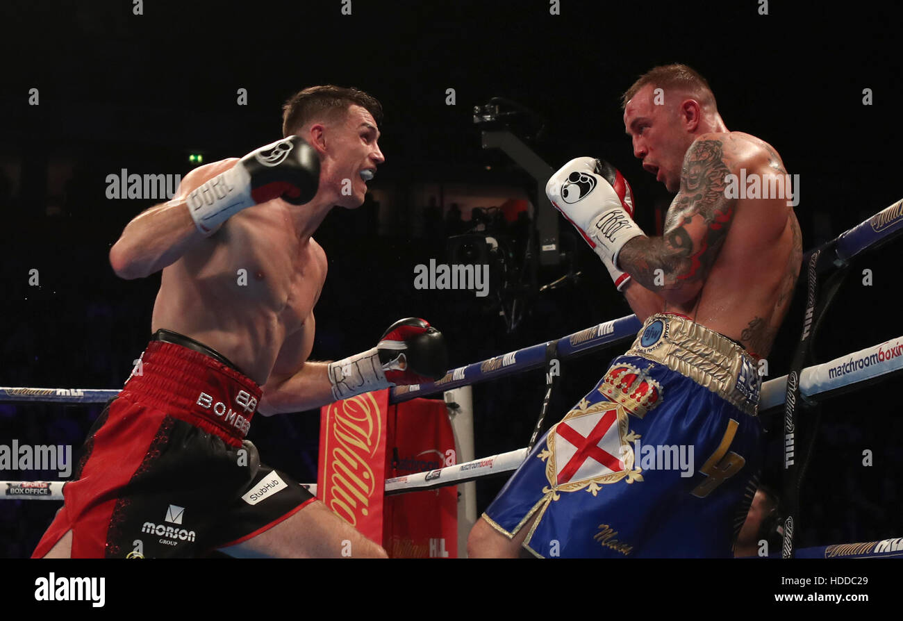 Callum Smith (left) in action against Luke Blackledge during their ...