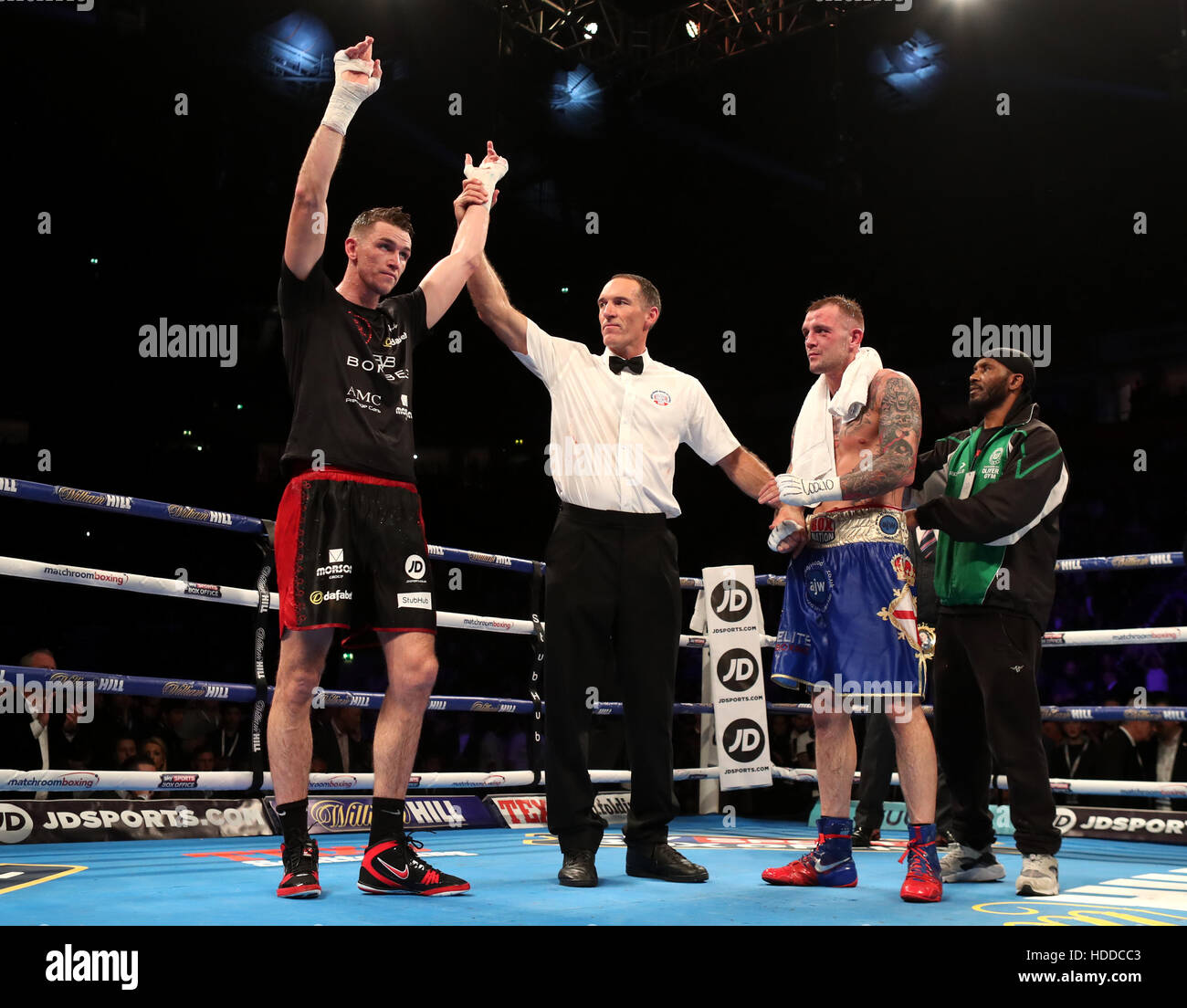 Callum Smith celebrates beating Luke Blackledge after their British ...