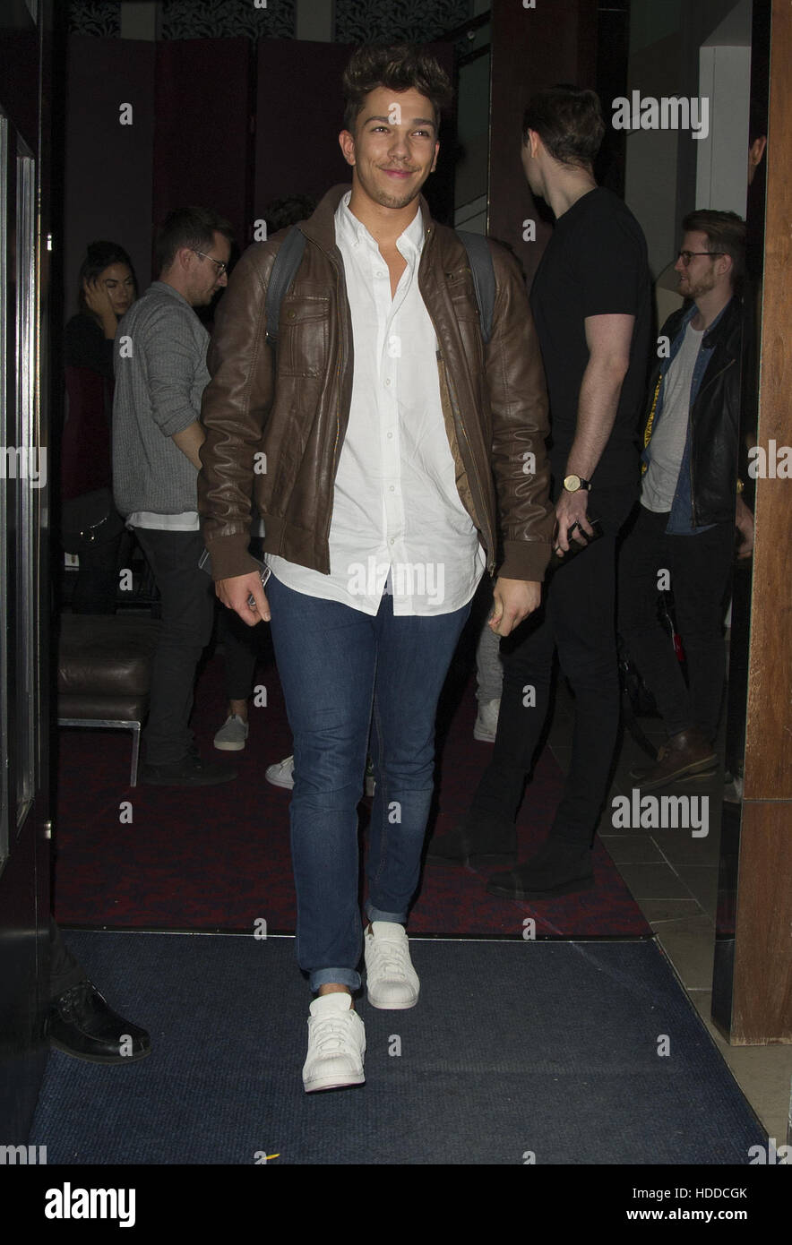 Various contestants seen leaving Xtra Factor Studios in London ...