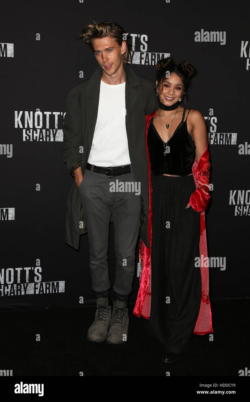 Knott's Scary Farm Black Carpet Party Featuring: Austin Butler, Vanessa ...