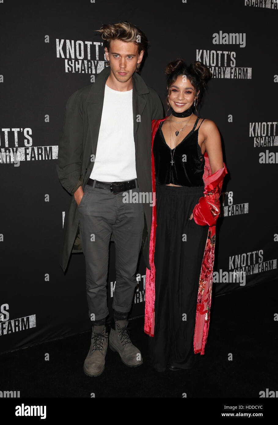 Knott's Scary Farm Black Carpet Party Featuring: Austin Butler, Vanessa ...