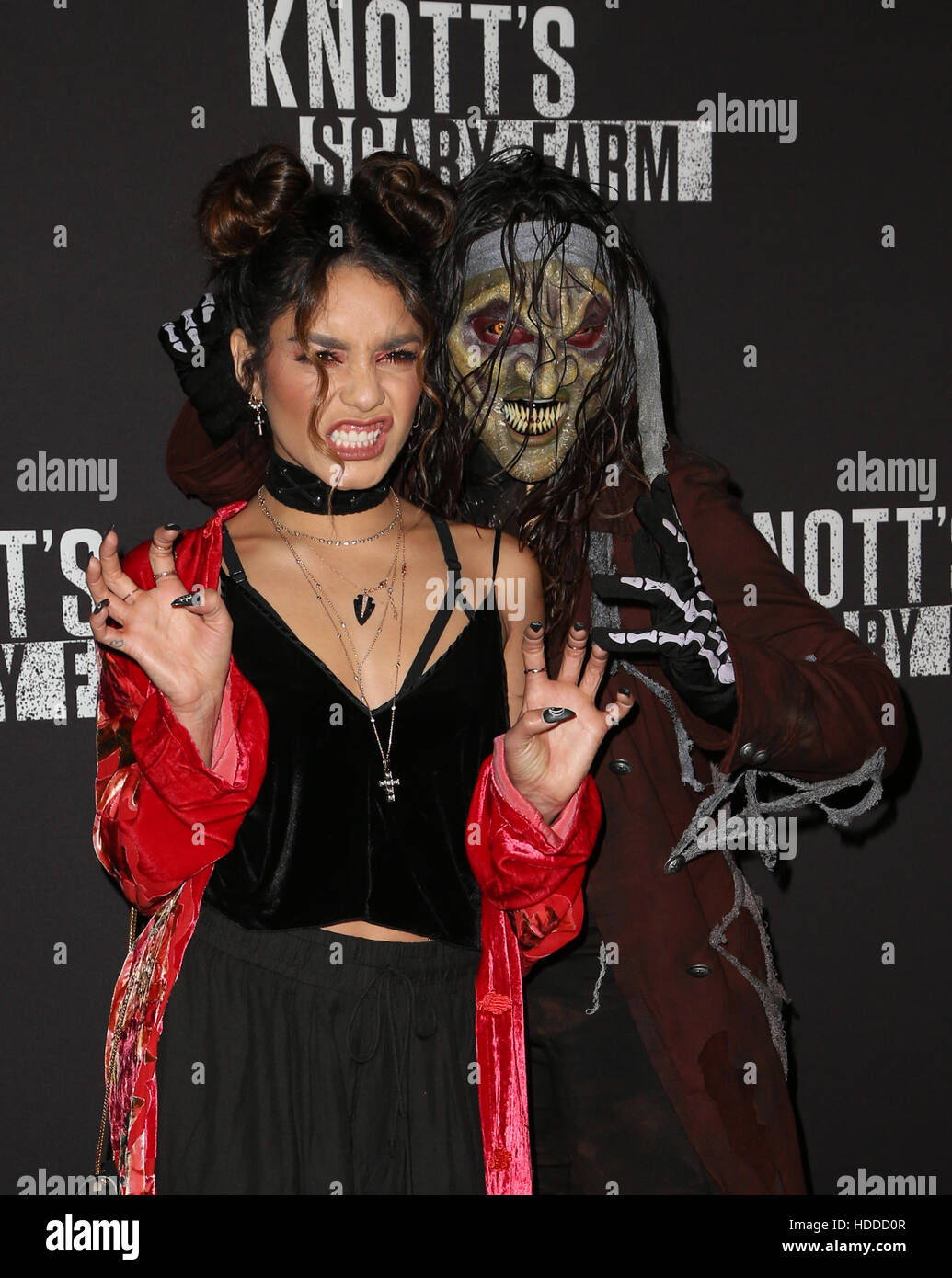 Knott's Scary Farm Black Carpet Party Featuring: Vanessa Hudgens Where ...