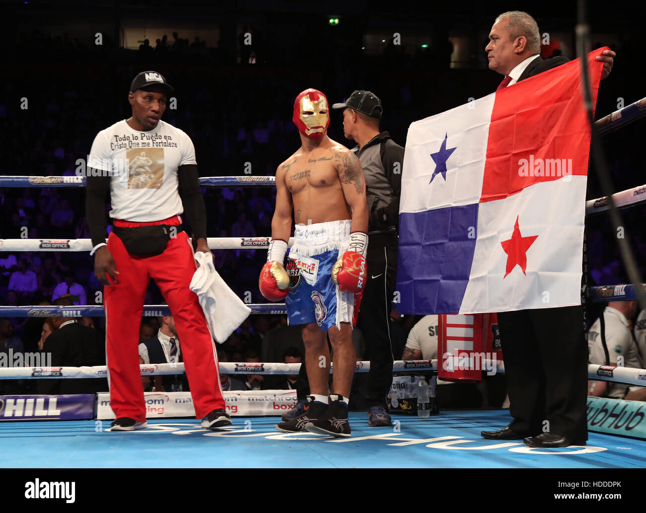 Luis Concepcion wears a mask prior to his Vacant WBA Super-Flyweight ...