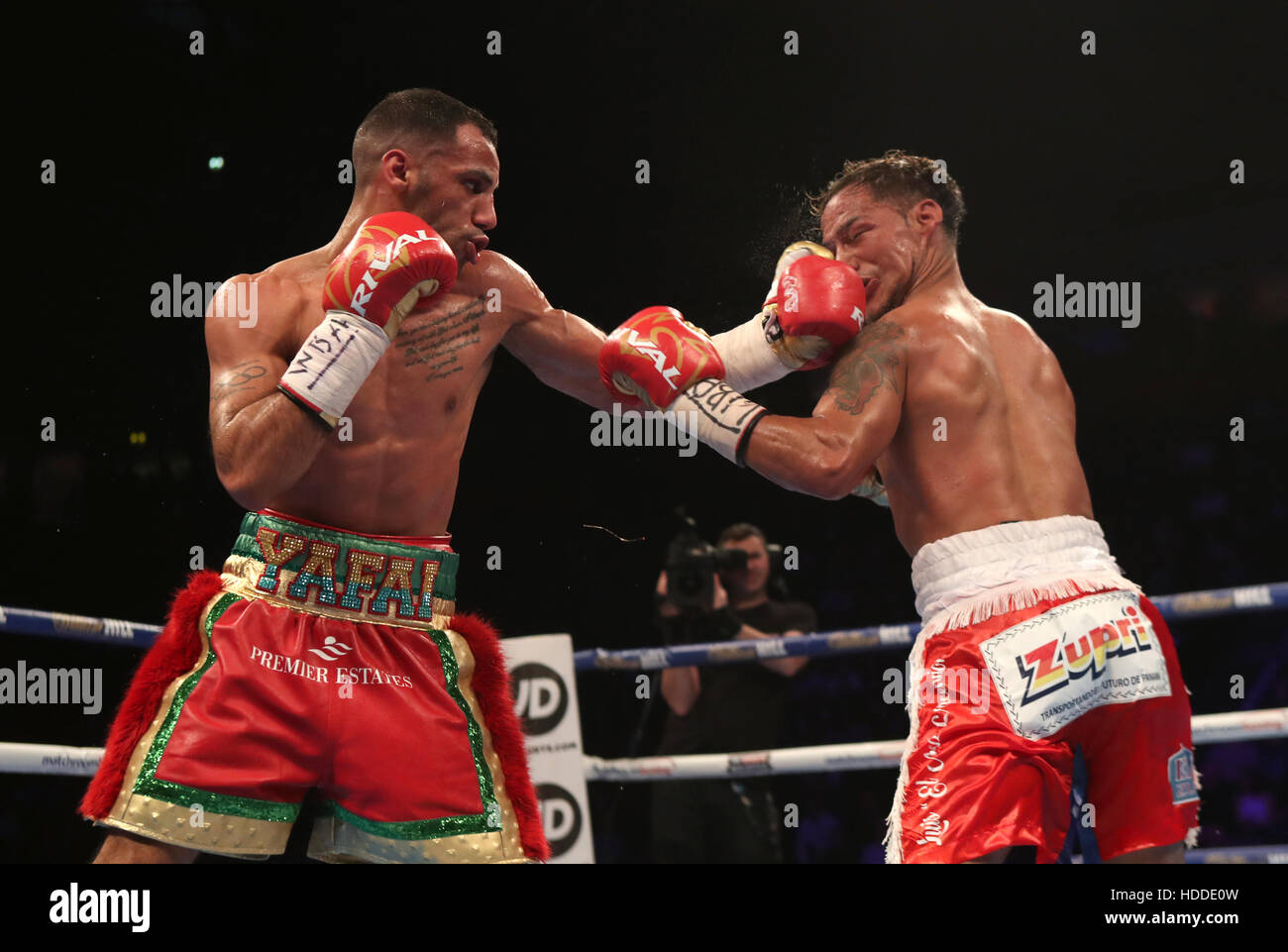 Luis Concepcion (right) in action against Kal Yafai after their Vacant ...