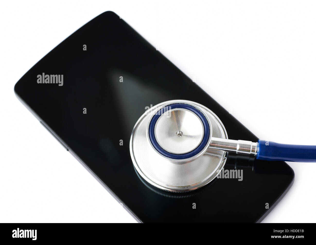 Black stethoscope mobile phone hi-res stock photography and images - Alamy