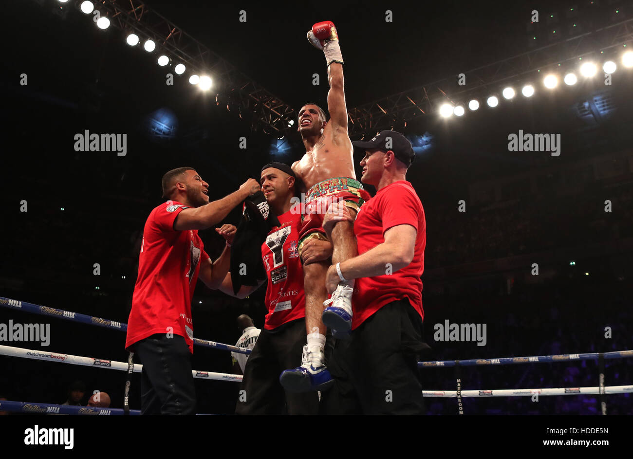 Kal Yafai celebrates beating Luis Concepcion during their Vacant WBA ...