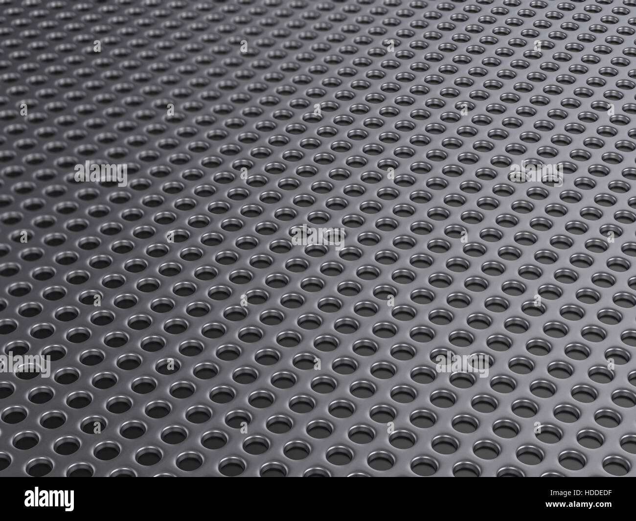 Metal grid with round holes pattern background. 3D illustration Stock ...