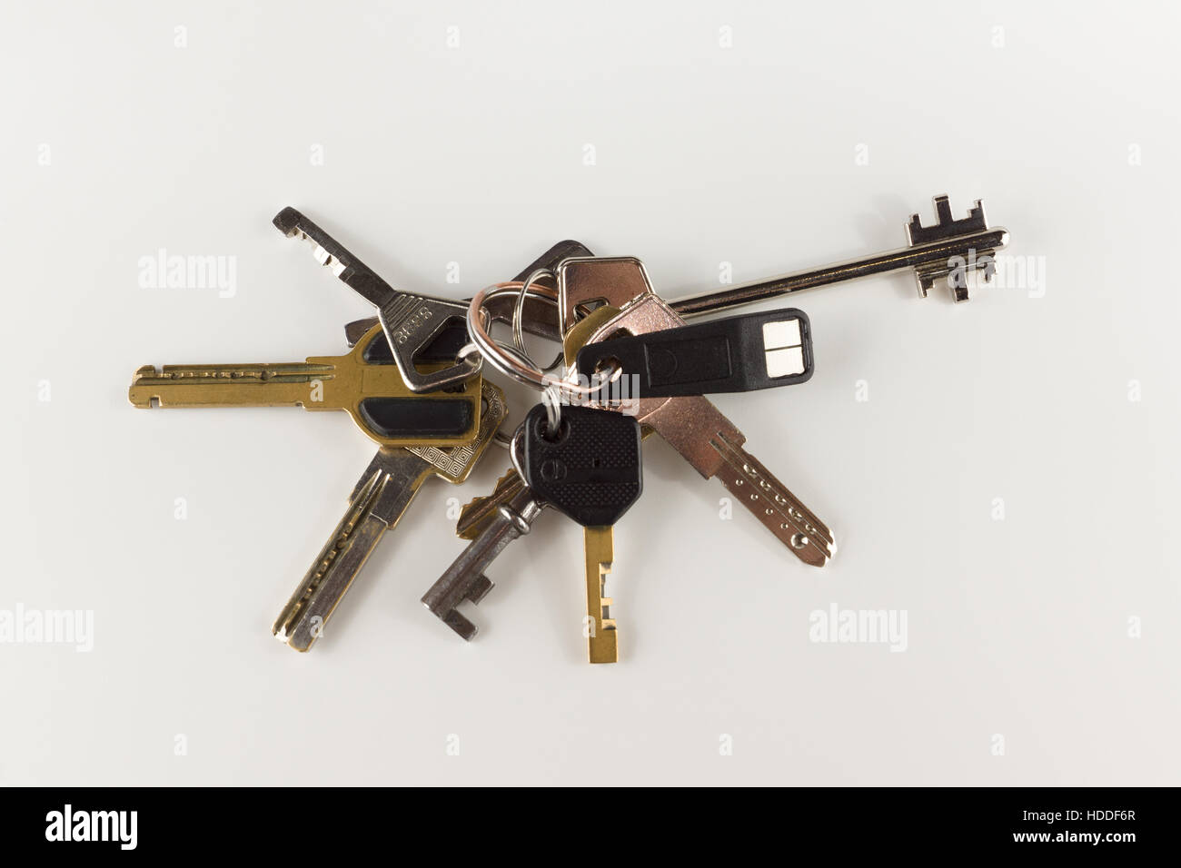the bunch of different keys from the door locks Stock Photo - Alamy