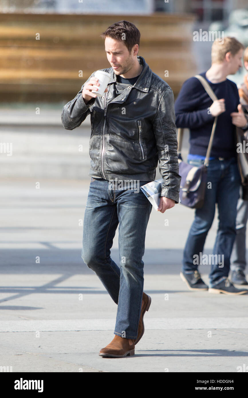 Filming of 'American Assassin' in London. Actor Taylor Kitsch films a ...