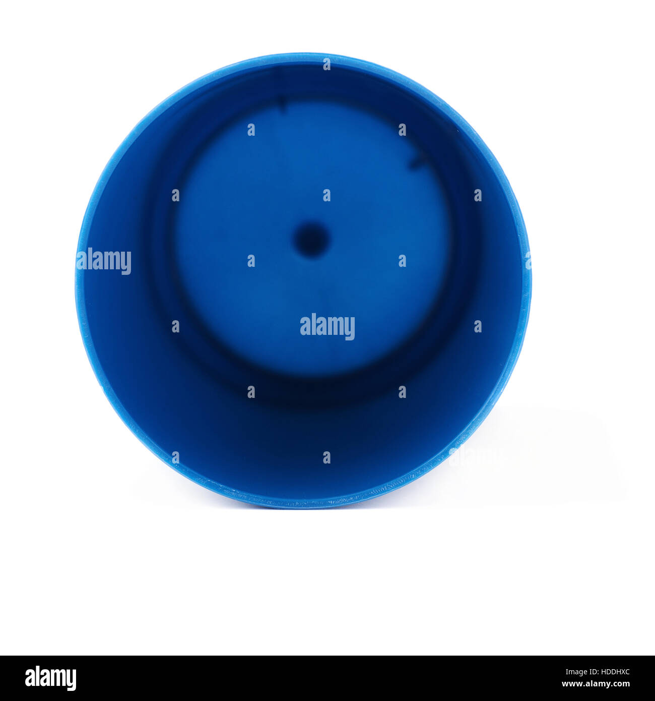 Blue plastic cup isolated over white background Stock Photo - Alamy