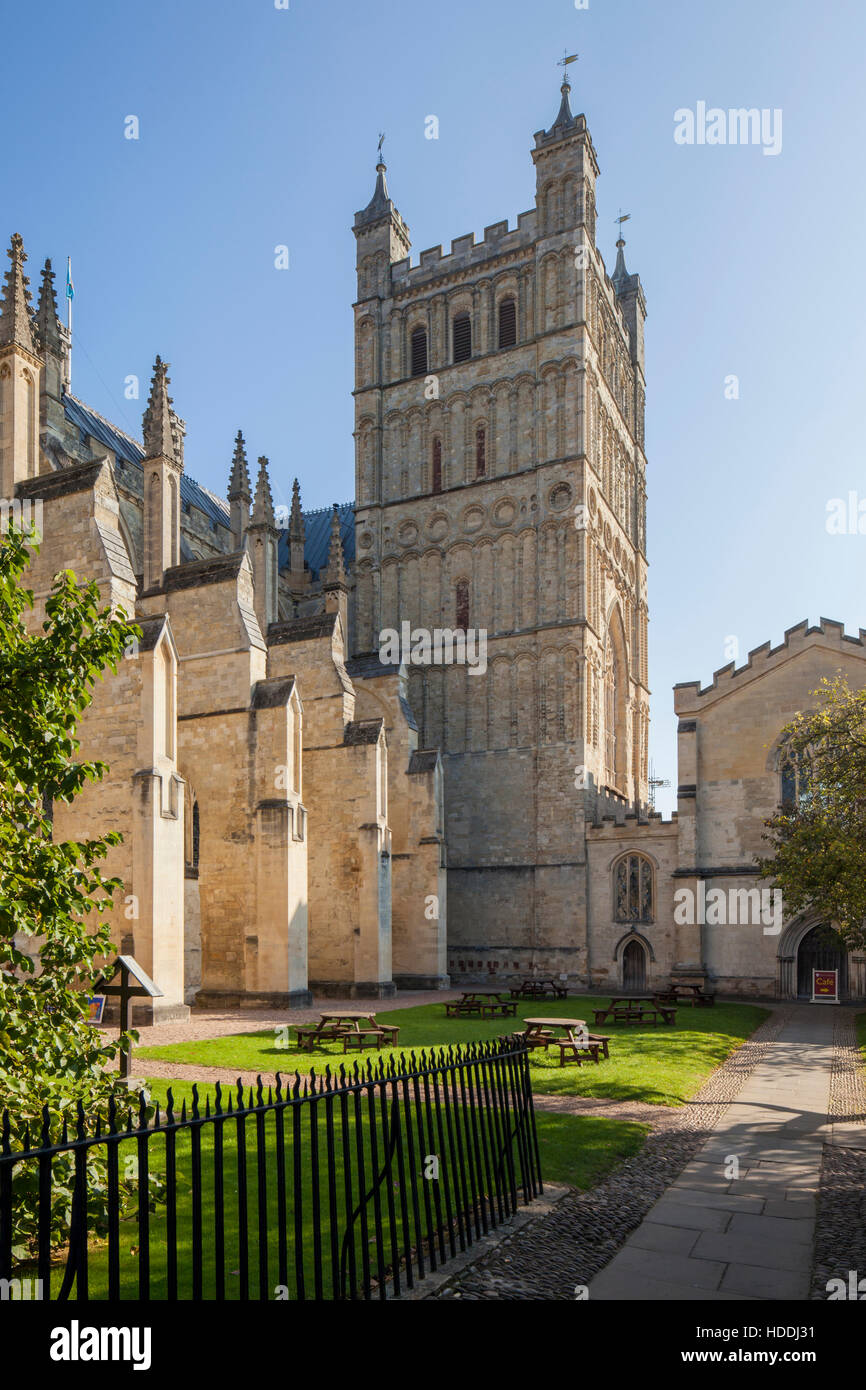 Medieval cathedral in Exeter, Devon, England Stock Photo - Alamy