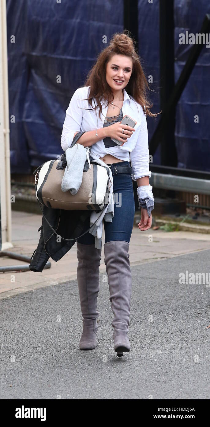 Contestants seen arriving at the Fountain Studios for the X Factor ...