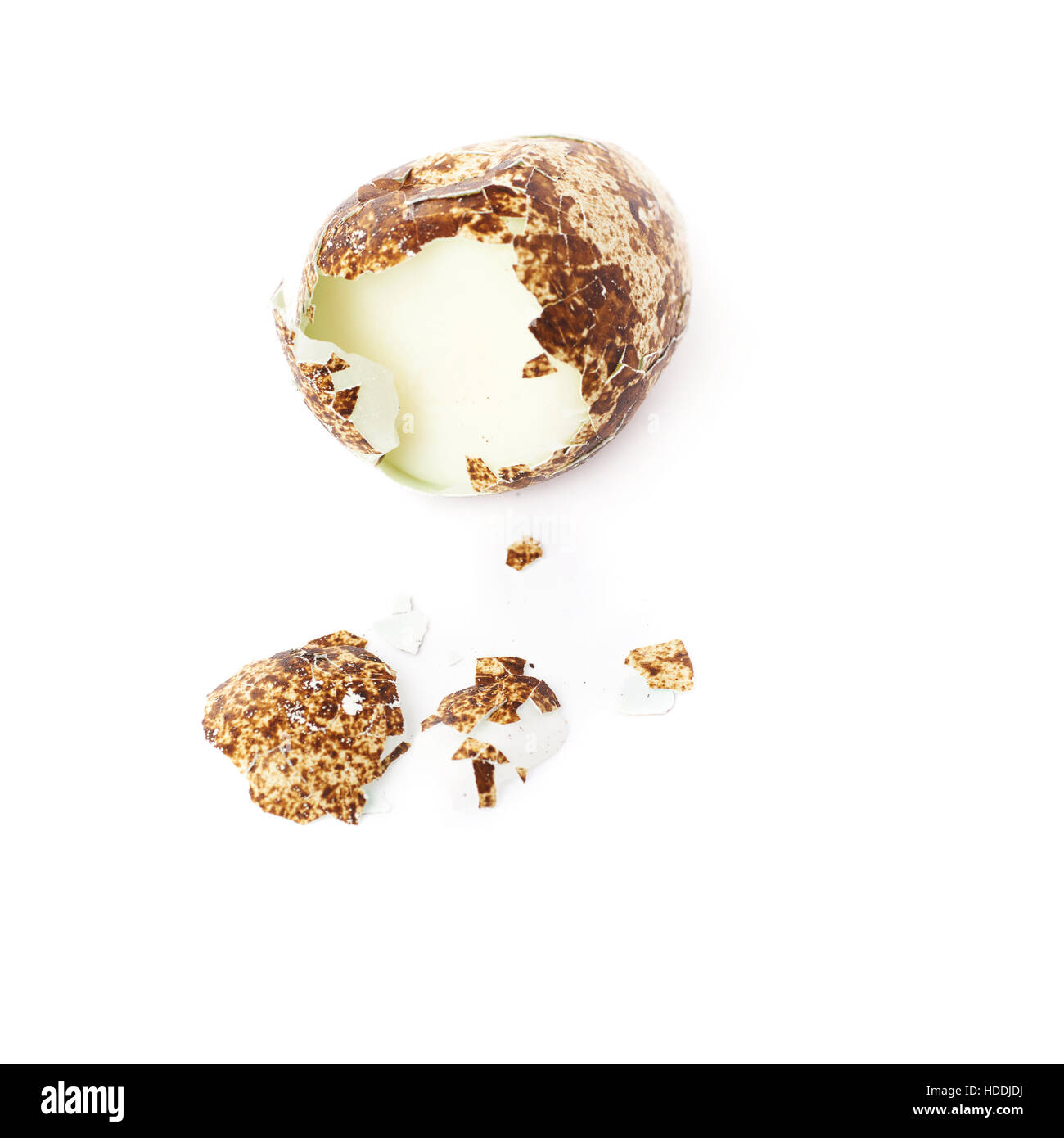 Single quail egg isolated over white background Stock Photo - Alamy