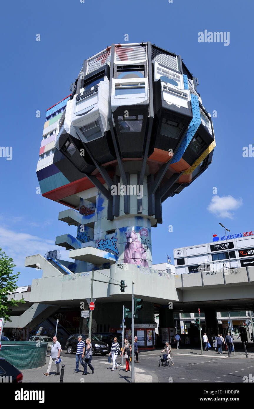 Bierpinsel, Schlossstrasse, Steglitz, Berlin, Deutschland Stock Photo ...