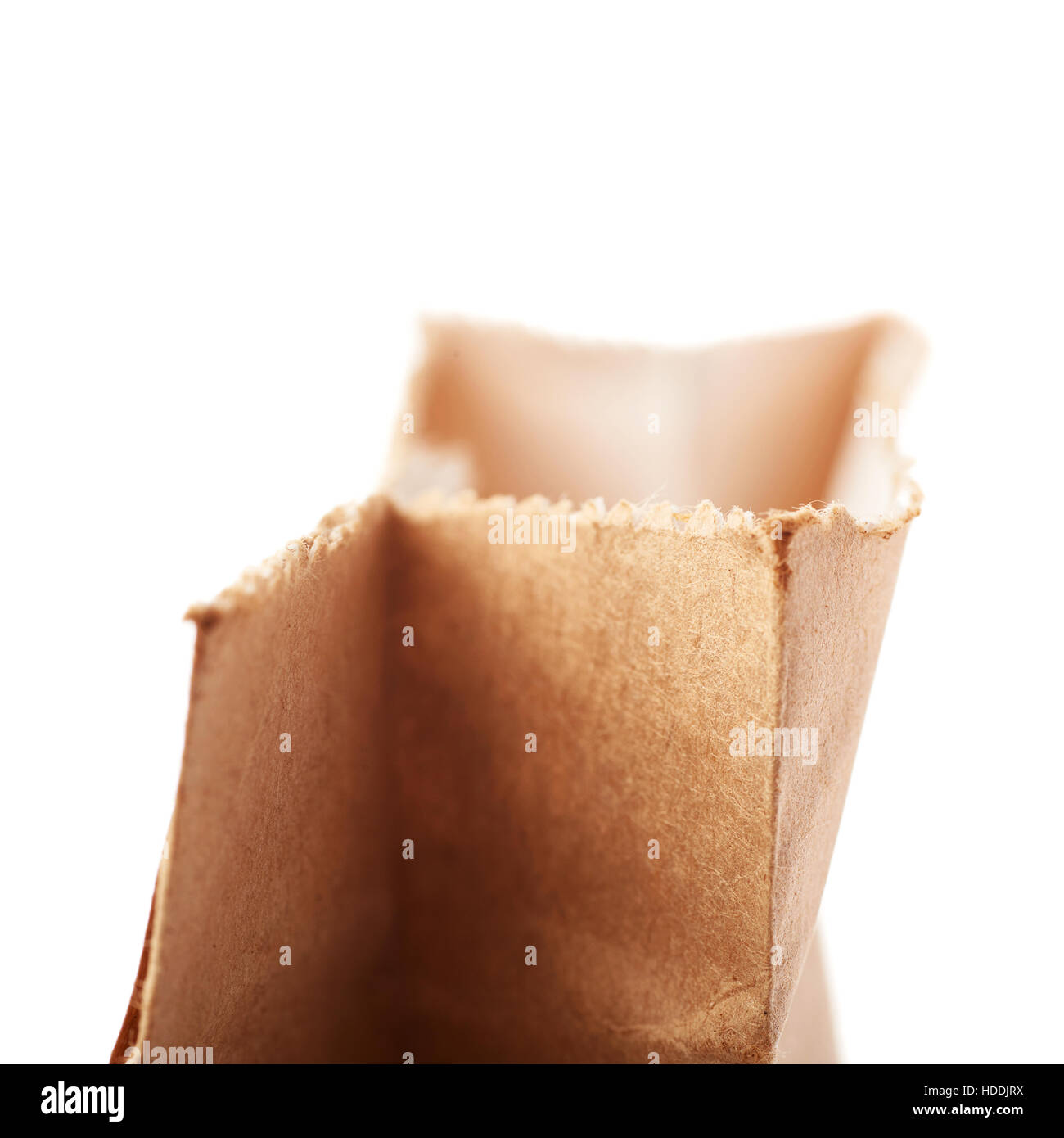Brown paper pack for tea or coffee isolated over white background Stock ...