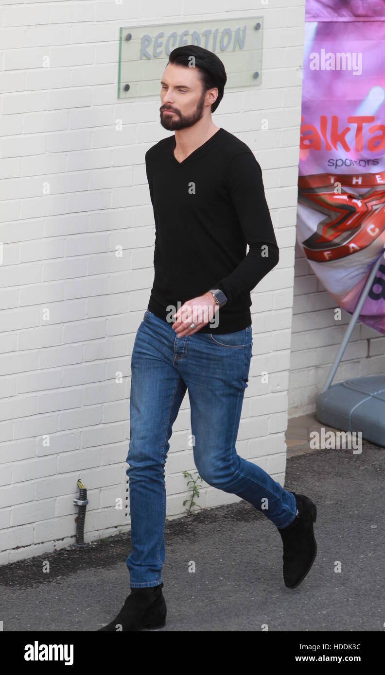 'X Factor' host arriving at the Fountain Studios for the X Factor ...