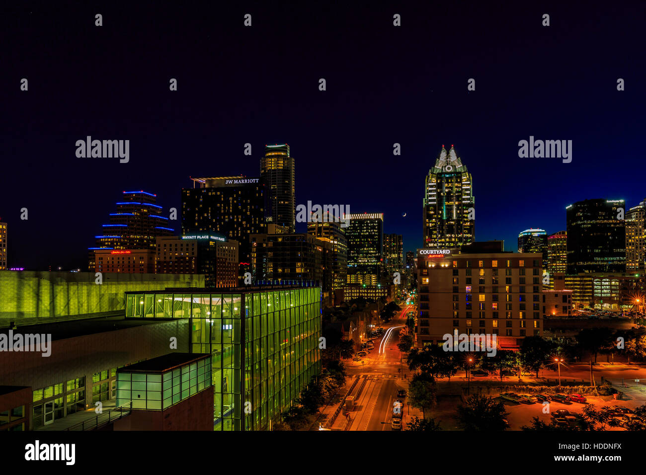Austin at night hi-res stock photography and images - Alamy