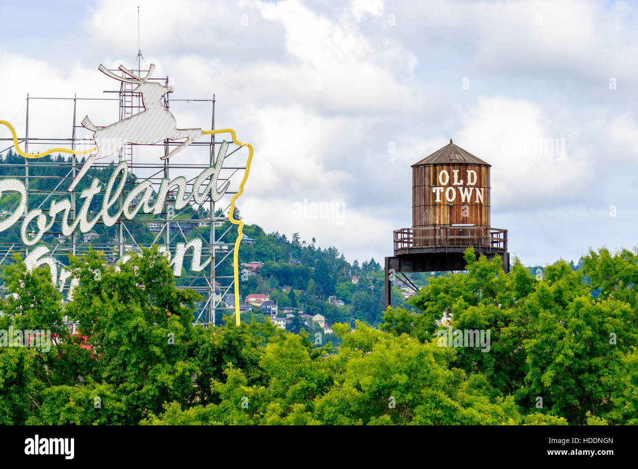 Portland old town hi-res stock photography and images - Alamy