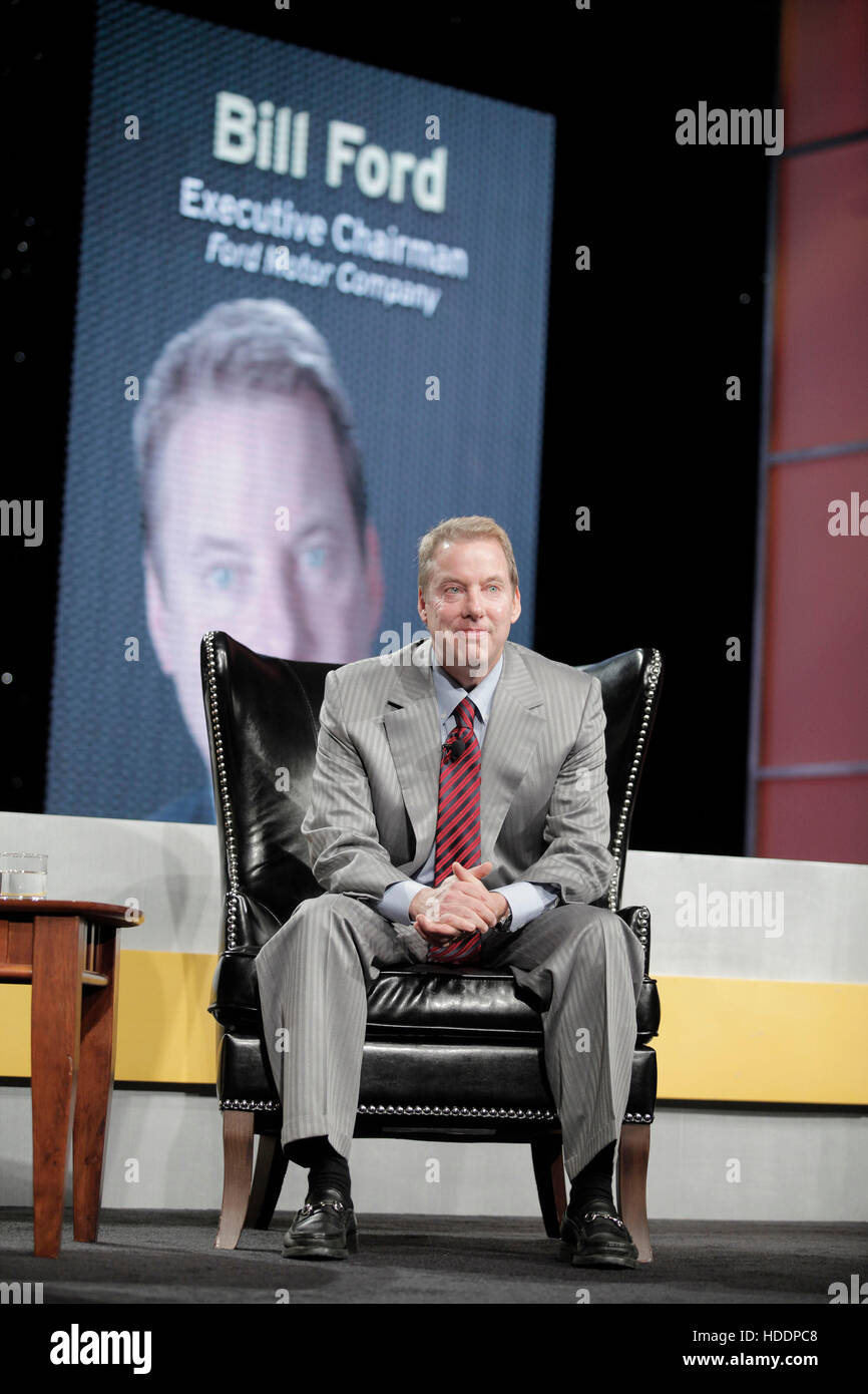 Bill Ford, chairman of Ford Motor Co., speaks during the 2010 Ernst ...