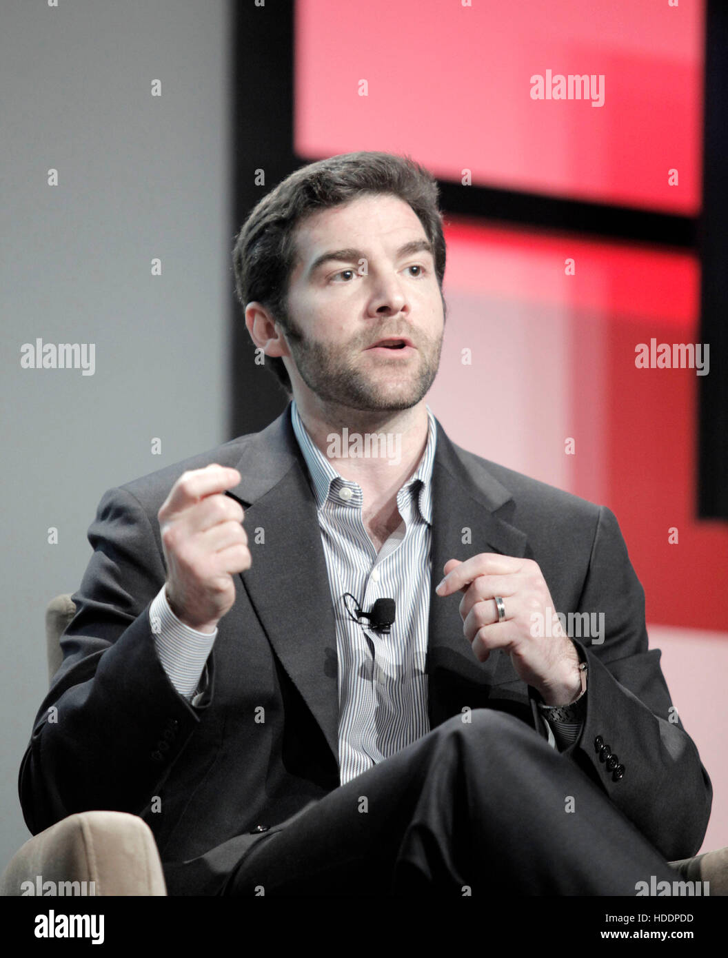 Jeff Weiner, chief executive officer of LinkedIn Corp., speaks during ...