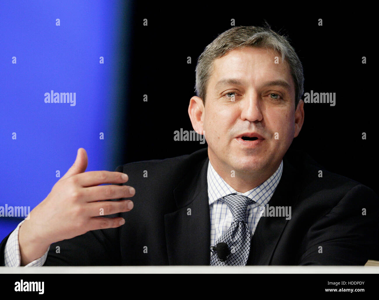 Robert Enslin, president of SAP AG's North America unit, speaks during ...