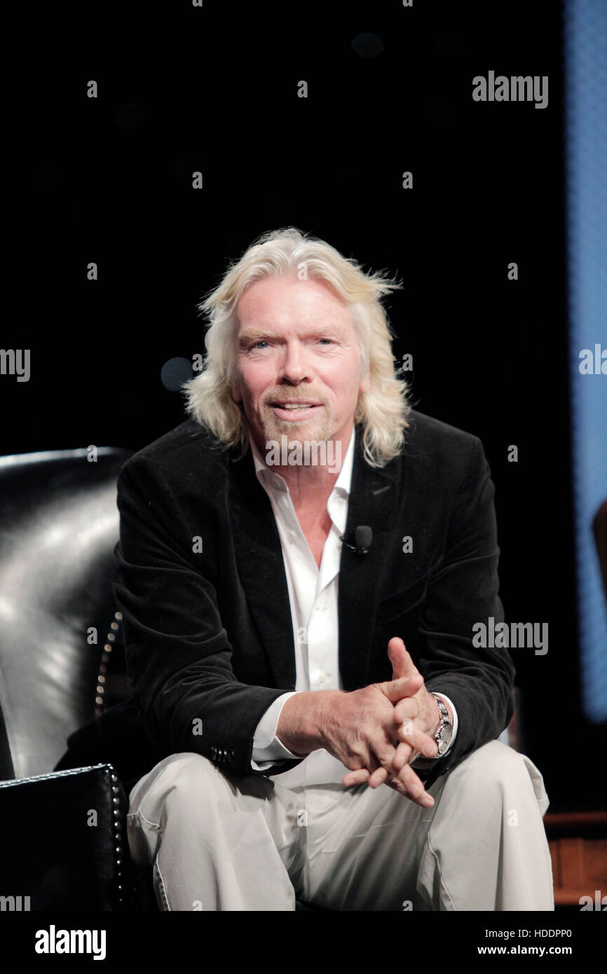 Richard Branson, founder and chairman of Virgin Group Ltd., speaks ...