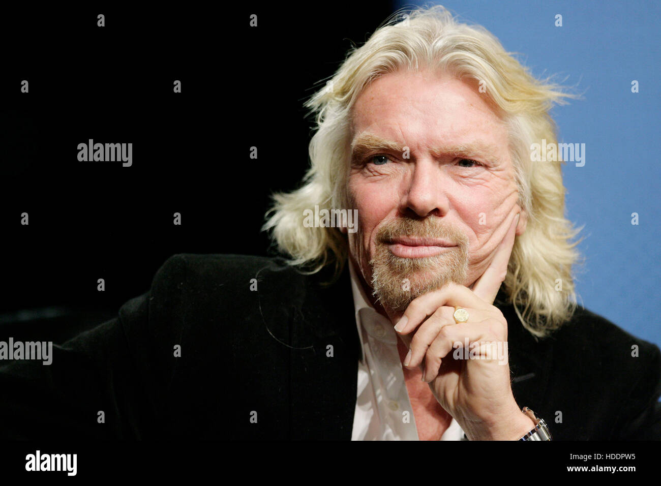 Richard Branson, founder and chairman of Virgin Group Ltd., speaks ...