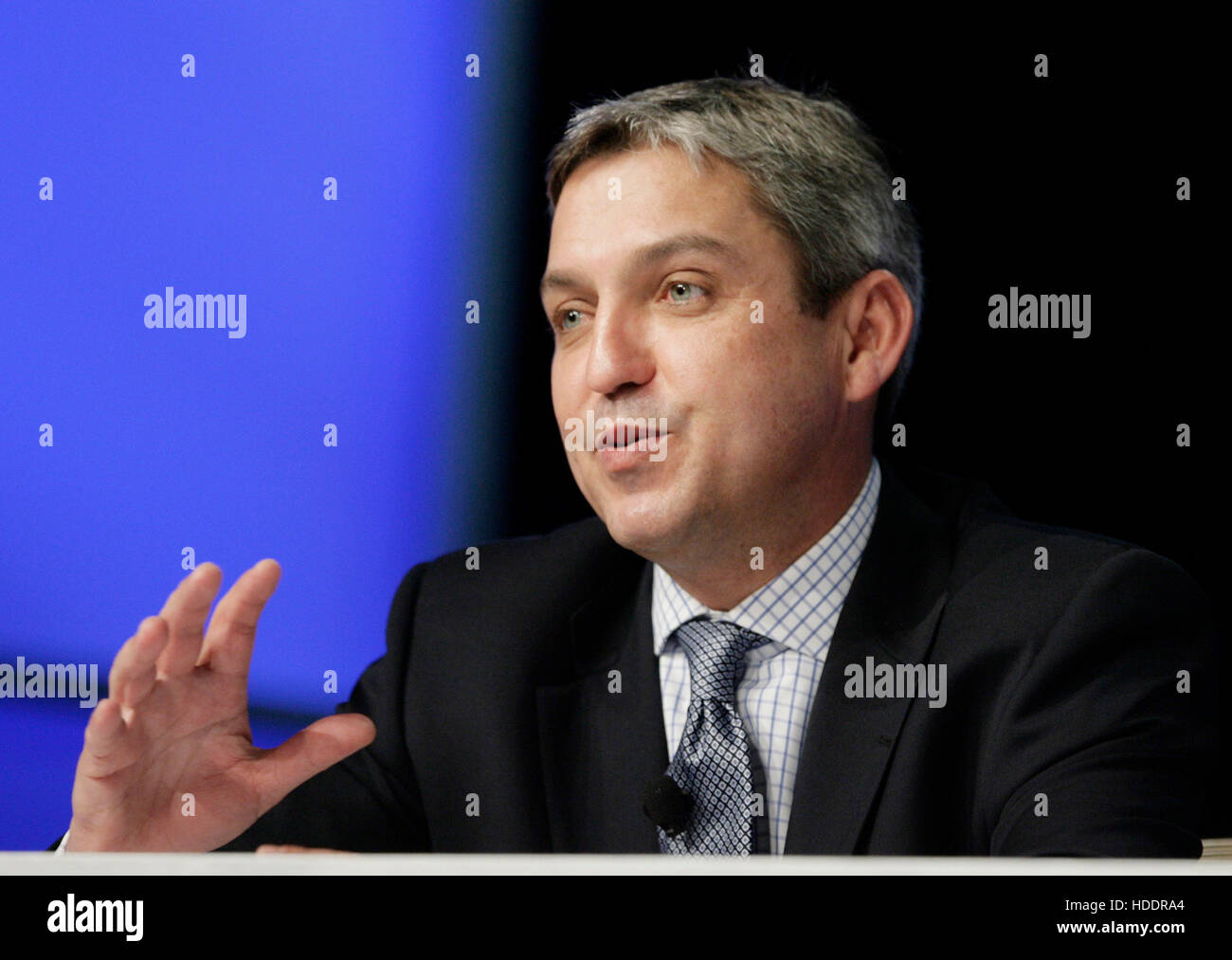 Robert Enslin, president of SAP AG's North America unit, speaks during ...