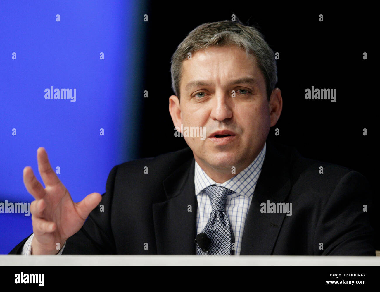 Robert Enslin, president of SAP AG's North America unit, speaks during ...