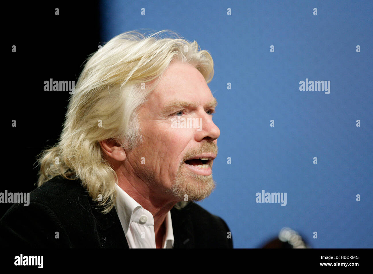 Richard Branson, founder and chairman of Virgin Group Ltd., speaks ...