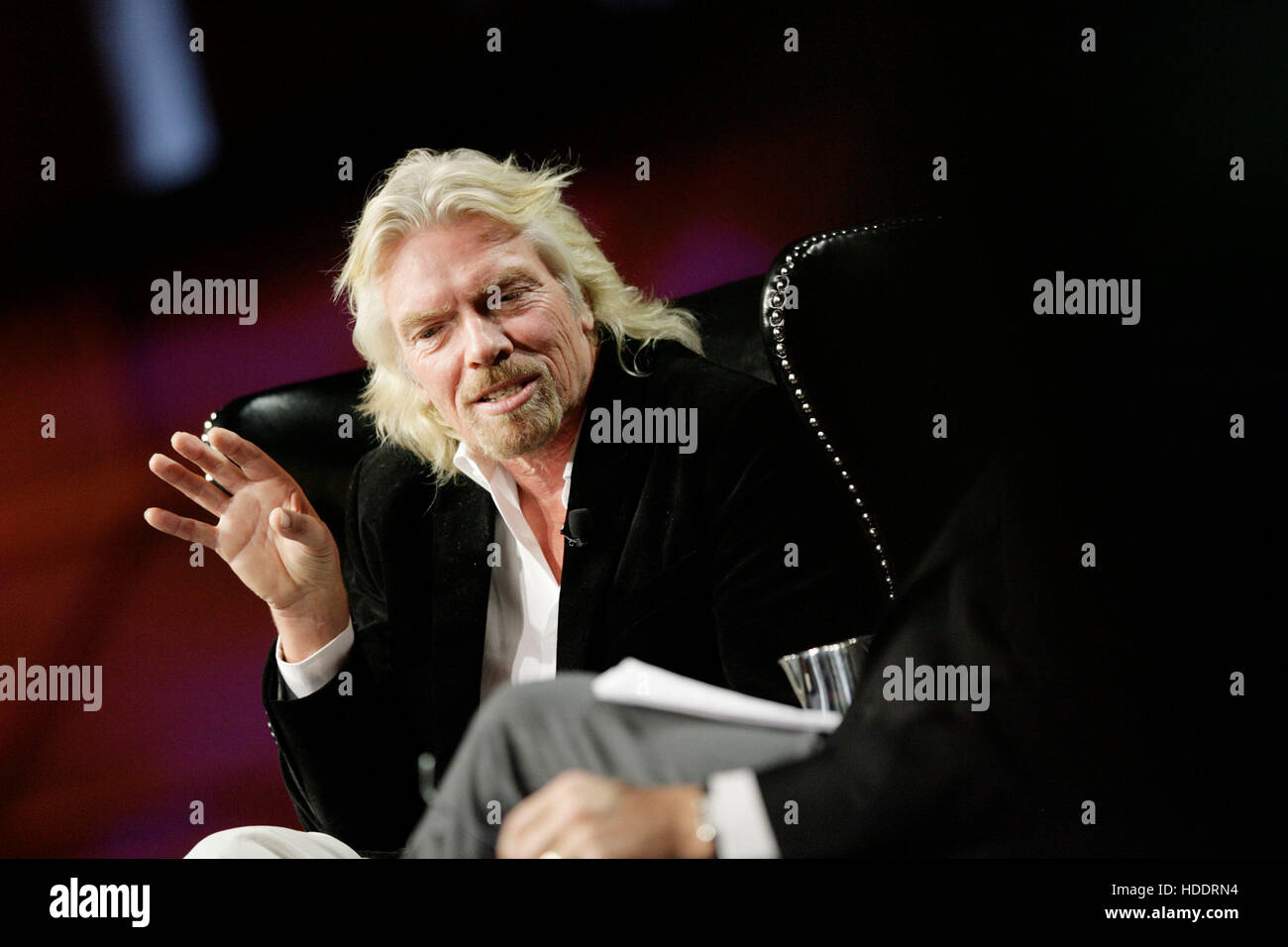 Richard Branson, founder and chairman of Virgin Group Ltd., speaks ...