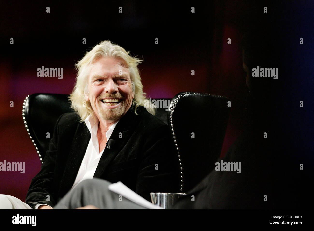 Richard Branson, founder and chairman of Virgin Group Ltd., speaks ...