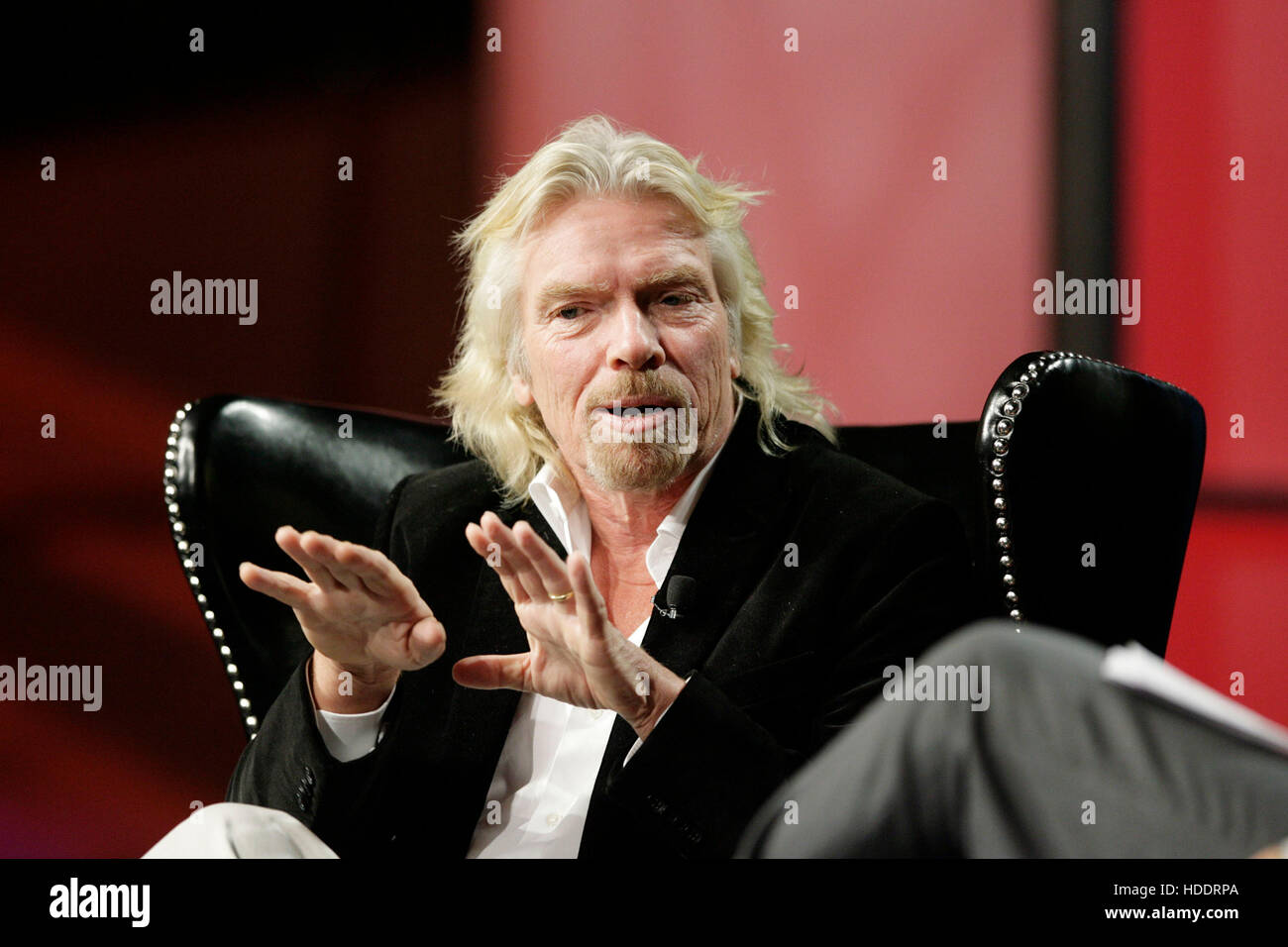 Richard Branson, founder and chairman of Virgin Group Ltd., speaks ...
