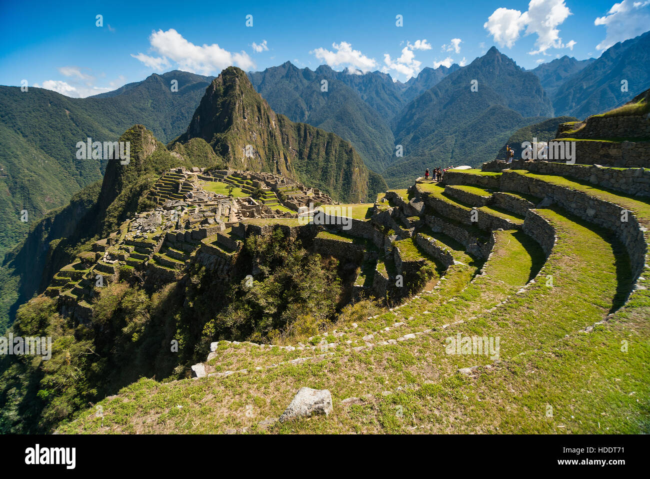 View of the Lost Incan City of Machu Picchu near Cusco, Peru. Machu ...