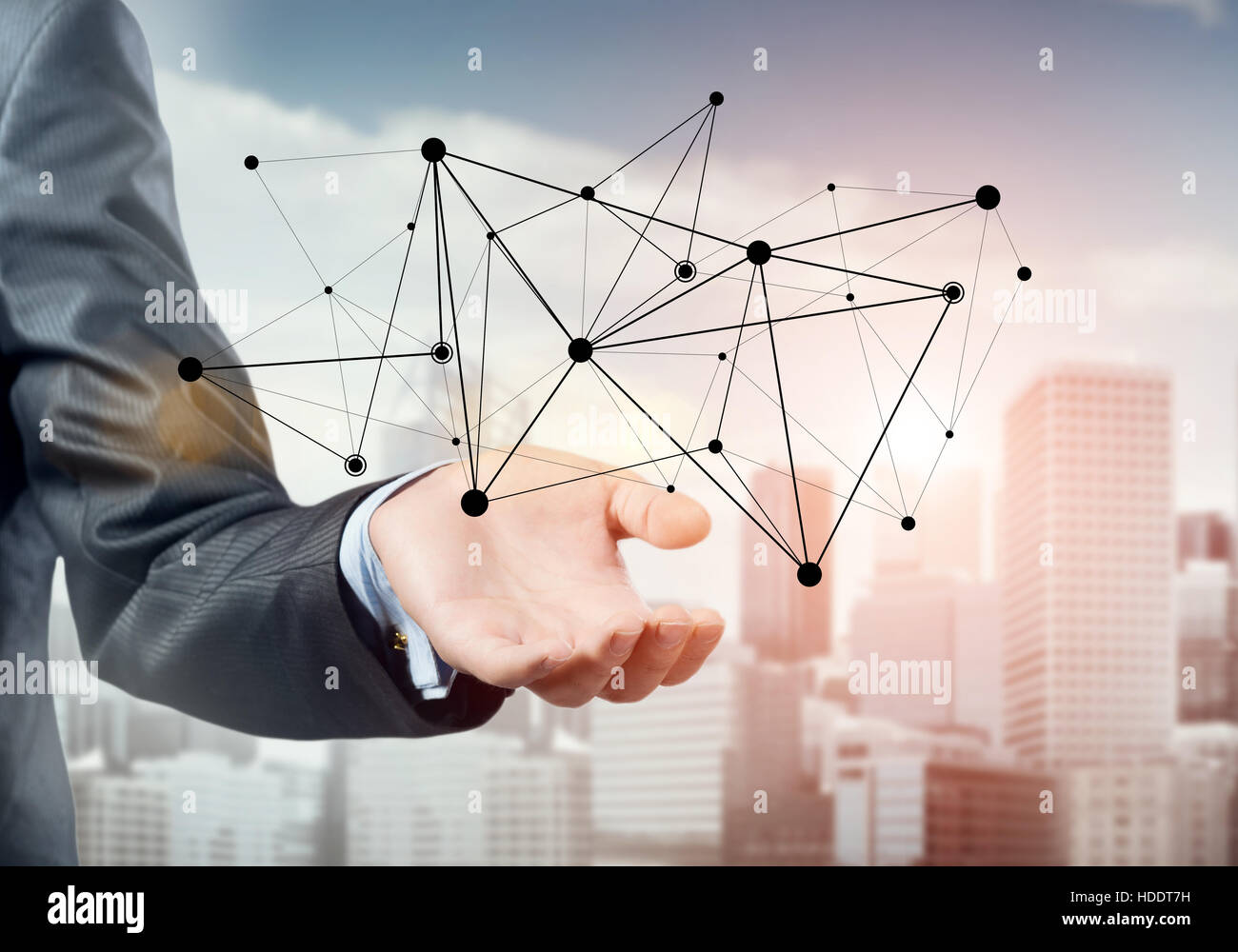 Presenting connection and interaction concept Stock Photo - Alamy