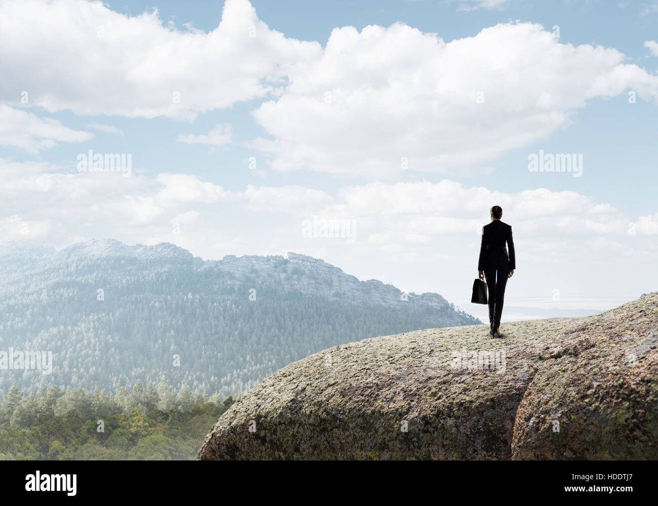 Achieving top of success Stock Photo - Alamy