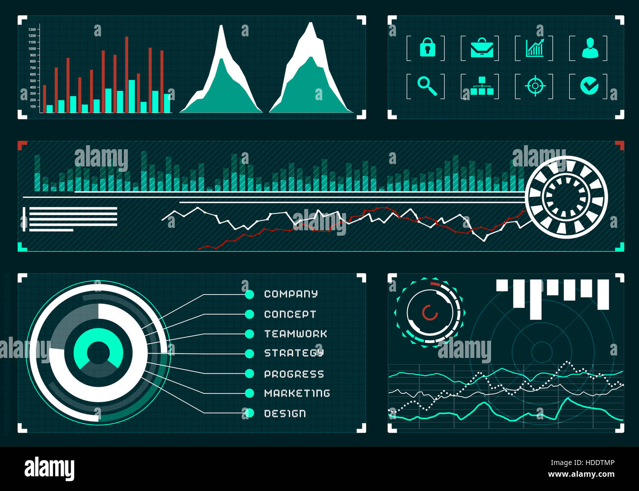 Media interface background Stock Photo - Alamy