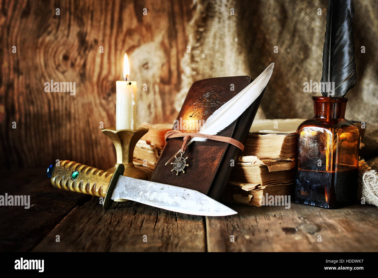 various vintage elements on old worn backgrounds different concepts ...