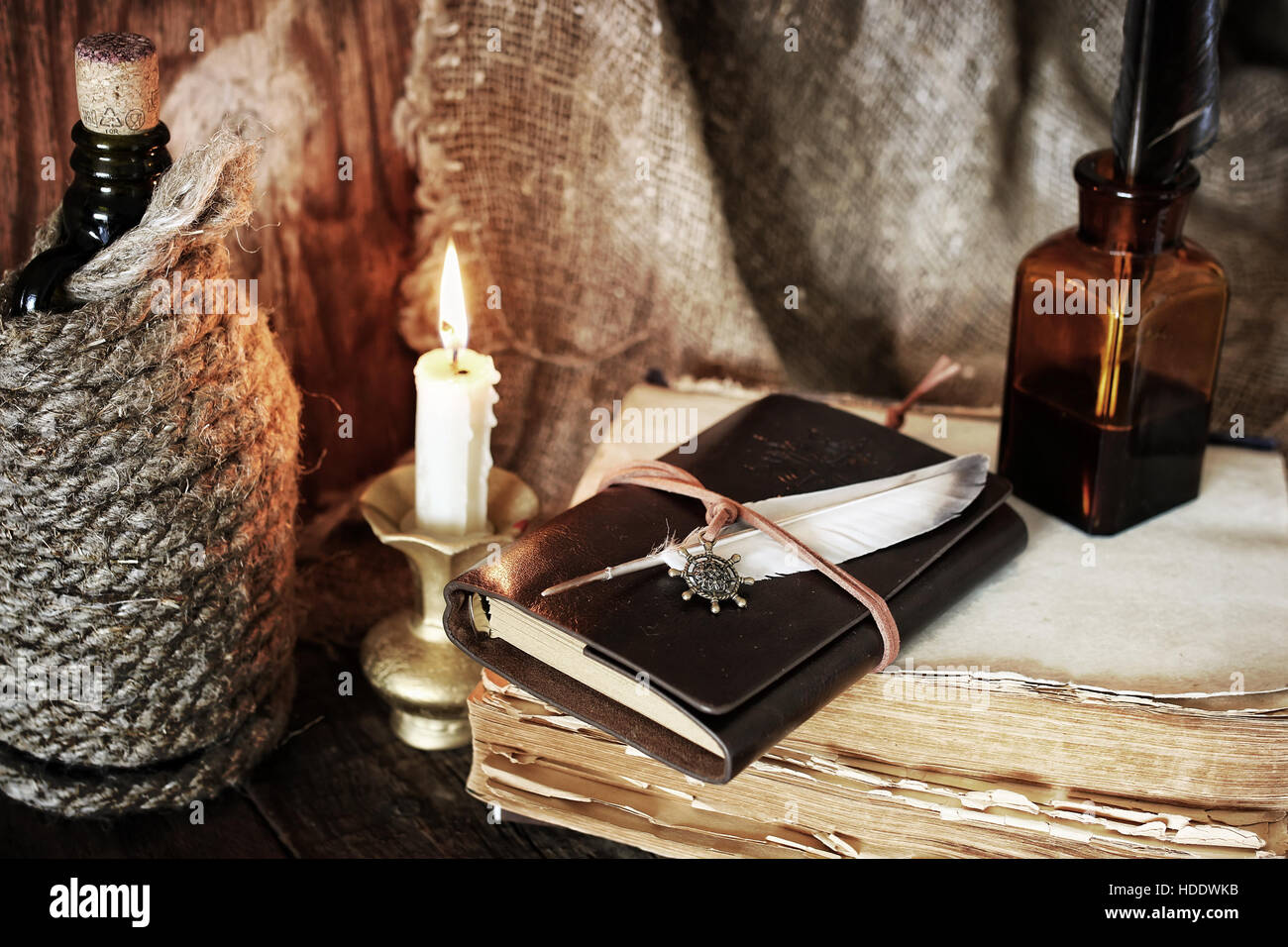 various vintage elements on old worn backgrounds different concepts ...